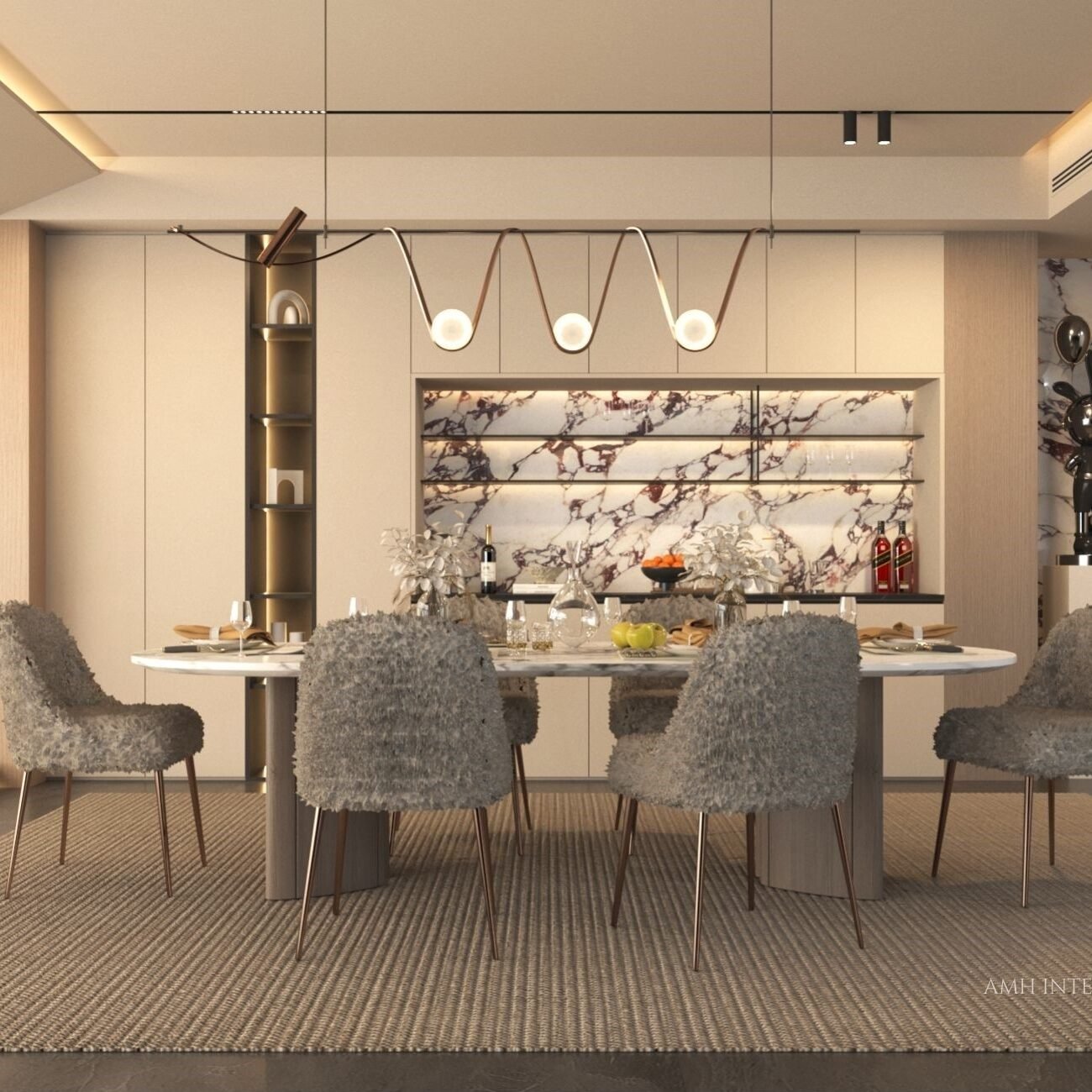 Premium Dining Walls Archives - AMH Interior Design Dubai